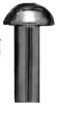 Annealed Steel Button Head Rivet - 1/4 x 2 | S0250R02000